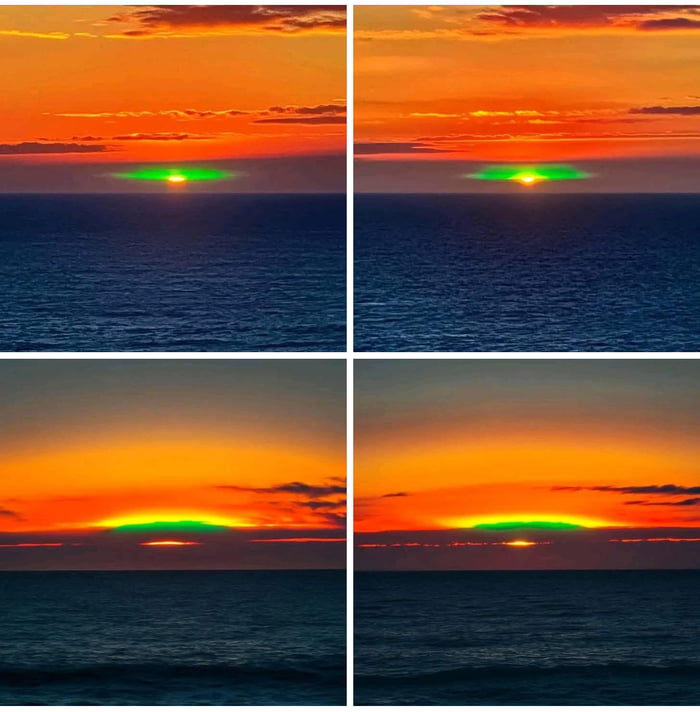 Rare occurrence “Green Flash” over San Diego - 9GAG