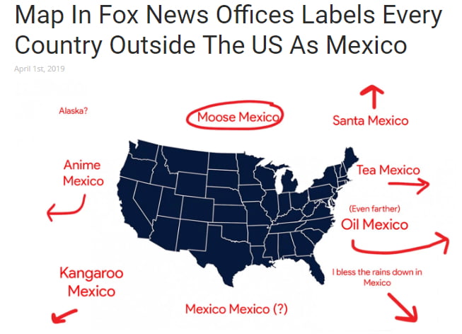 Satire article. Fox News accidentally made a headline "TRUMP CUTS AID ...