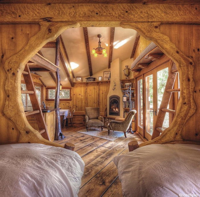 Inside of Tree House, Seattle, Washington - 9GAG