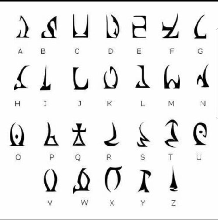 In case you wanted to know, here's the draconic alphabet - 9GAG