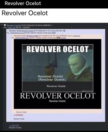 Best Funny revolver ocelot Memes - 9GAG