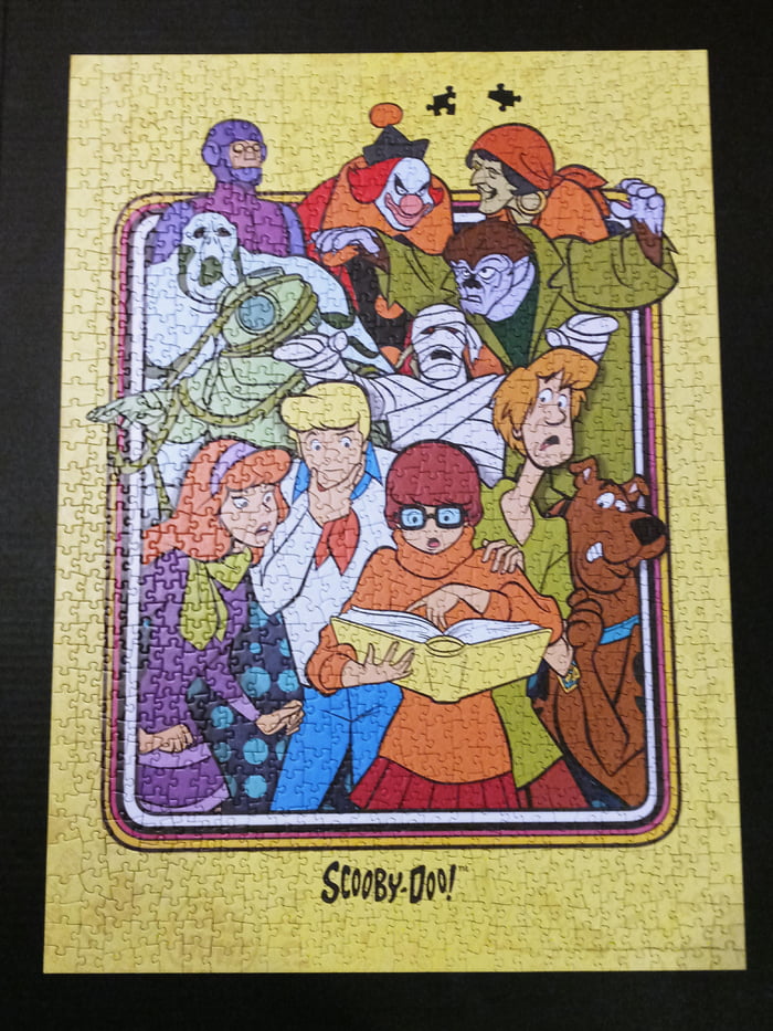 Finished a 1,000 piece scooby-doo puzzle.. - 9GAG