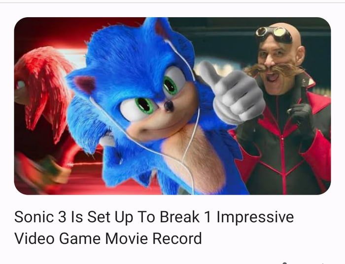 Sonic: "Want to see me do it again?" - 9GAG