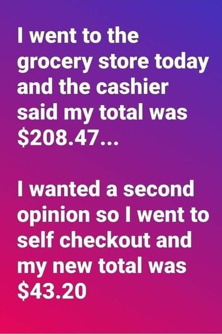 Best Funny self checkout Memes - 9GAG
