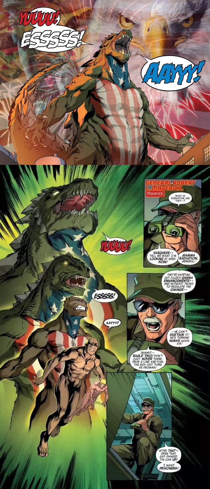 There's actually an american super-soldier with the power to transform ...