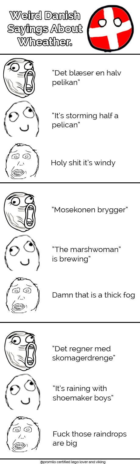 Weird Danish weather sayings | Worth to watch