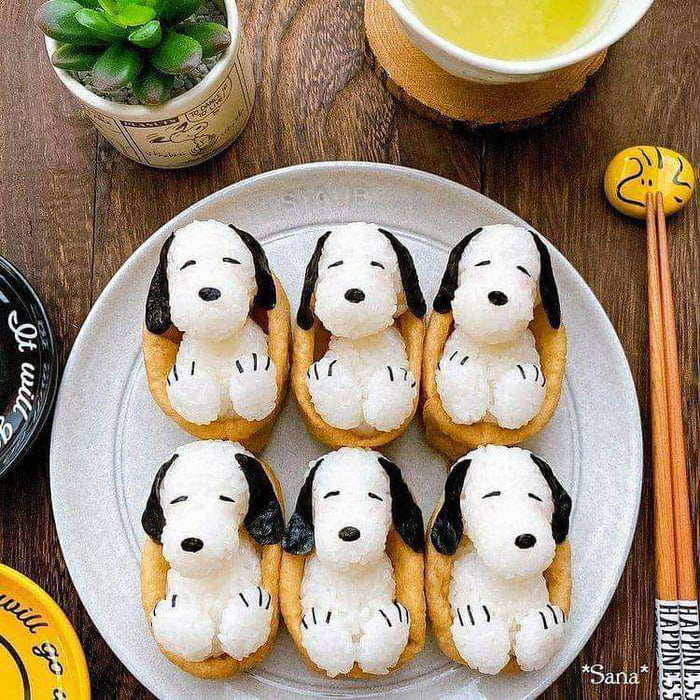 Snoopy rice sushi - 9GAG