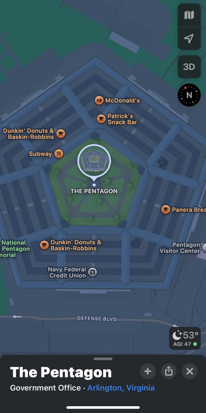 Need whoever works at these fast food places in the Pentagon to come ...