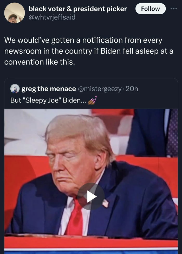Sleepy Joe meet sleepy pedo - 9GAG