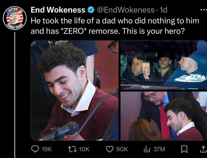 "End Wokeness" based as always. Stop gloryfing a far-left, woke ...