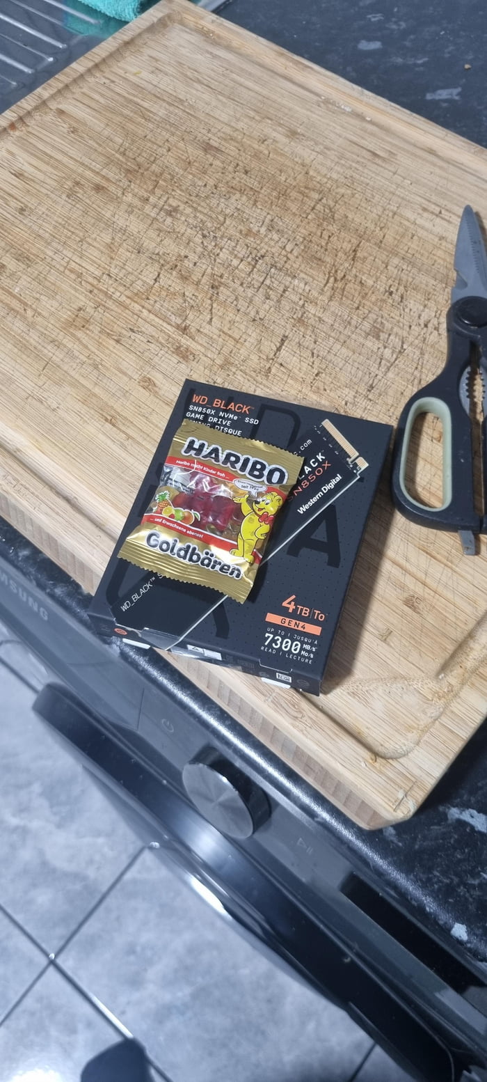 NVME came with a very small packet of HARIBO - 9GAG
