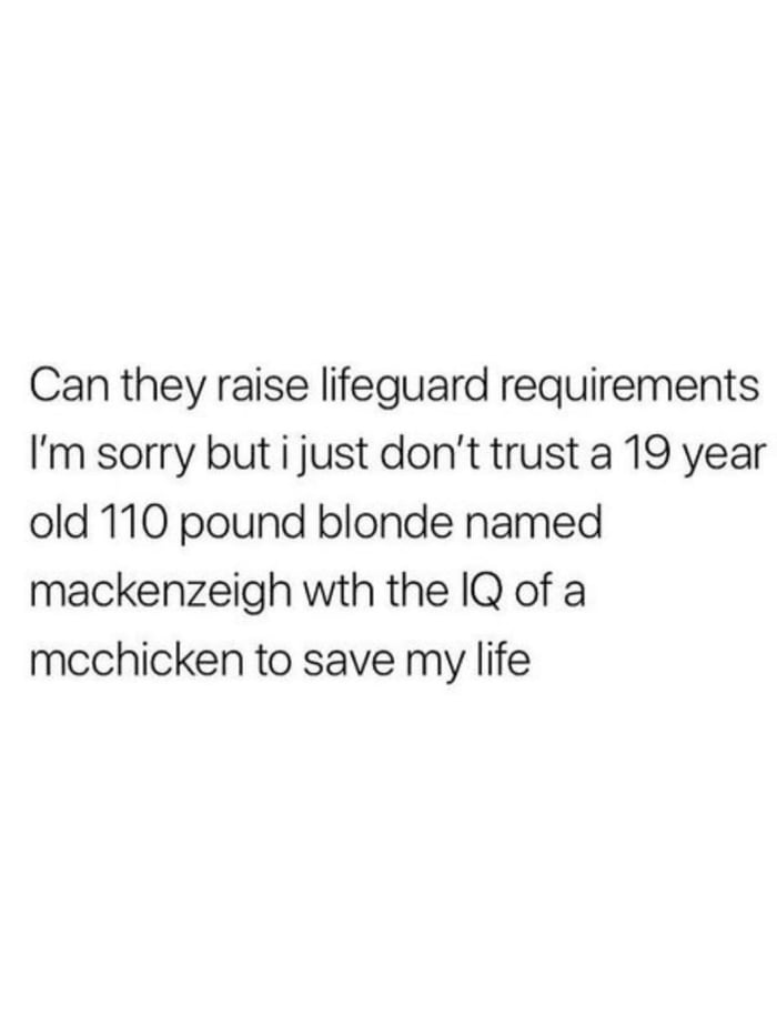 Asking the real questions about summer safety. - 9GAG