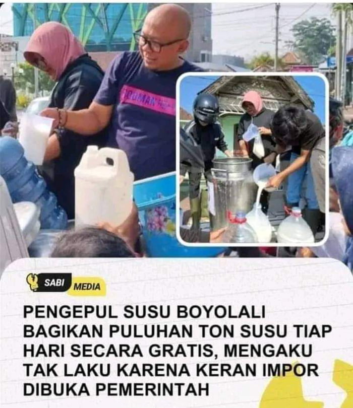 Ini baru program susu gratis utk semua umur - 9GAG