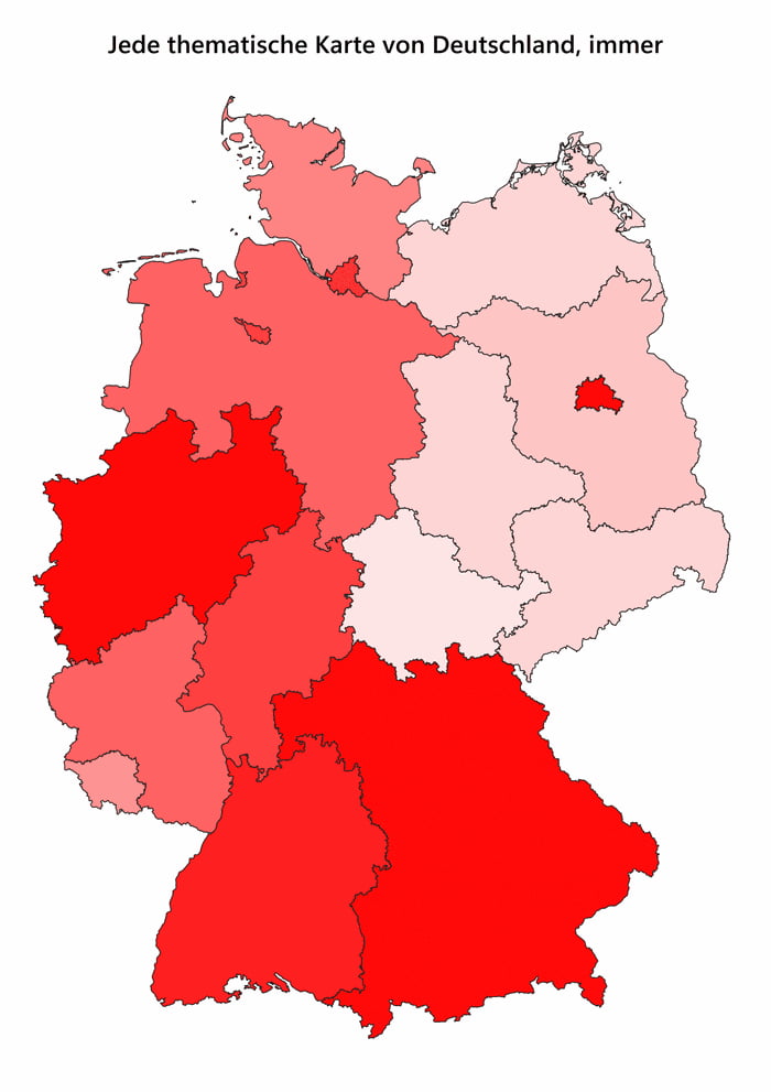 Every thematic map of Germany, always. - 9GAG