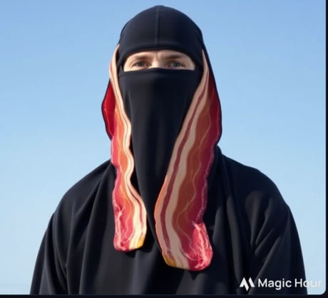 Best Funny bacon burka Memes - 9GAG