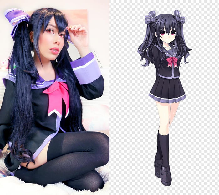 Neptunia Noire: School Girl, by Livibee - 9GAG