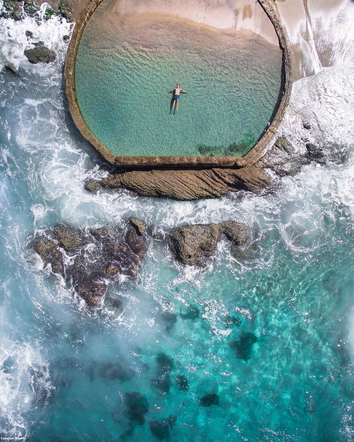 Concrete pool at Victoria Beach - 9GAG