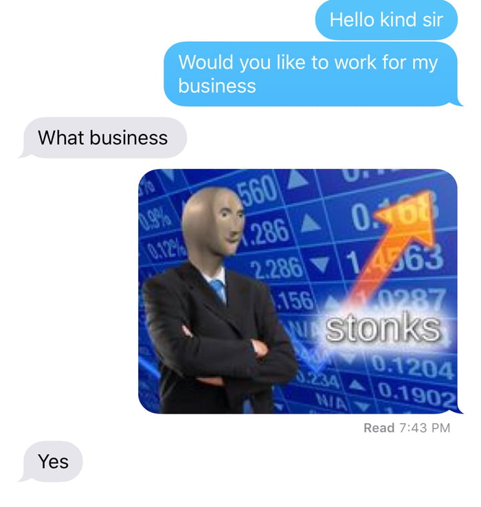 Join me in the stonk market - 9GAG