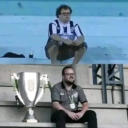 This is Tiago Rech, in 2012 he was the only spectator watching his team ...