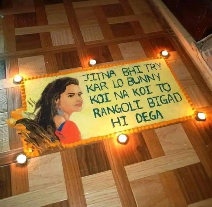 Meme wali Rangoli collection! Inspiration leni to le lo. - 9GAG