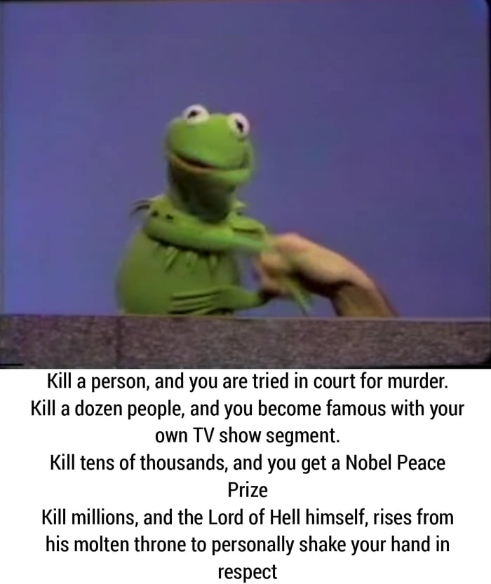 Kermit has only one thing on his mind and it starts with the letter K ...