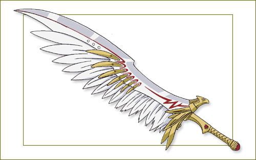 What anime where the op was given a feathered sword like the one in the ...