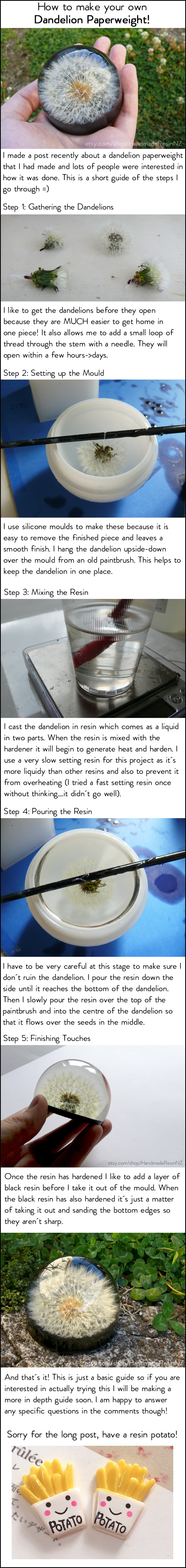 Dandelion paperweight tutorial! - 9GAG