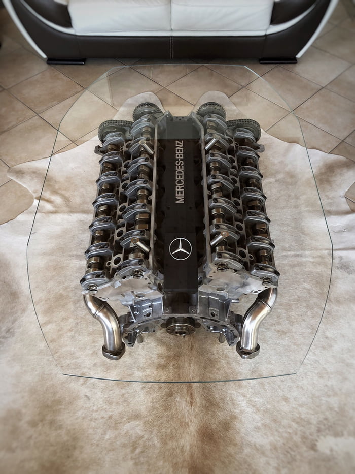 V12 engine as a lounge table - 9GAG
