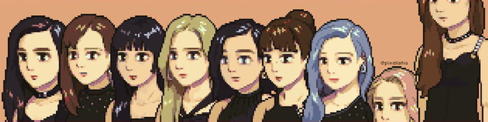 Twice “Fancy” Pixel Art (from @Pixelisha on Twitter) - 9GAG