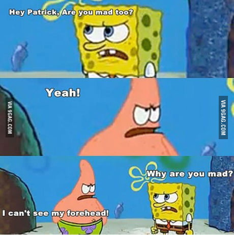 Patrick Star Mad Forehead