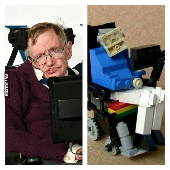 When Lego creates their Stephen Hawking 😊 - 9GAG