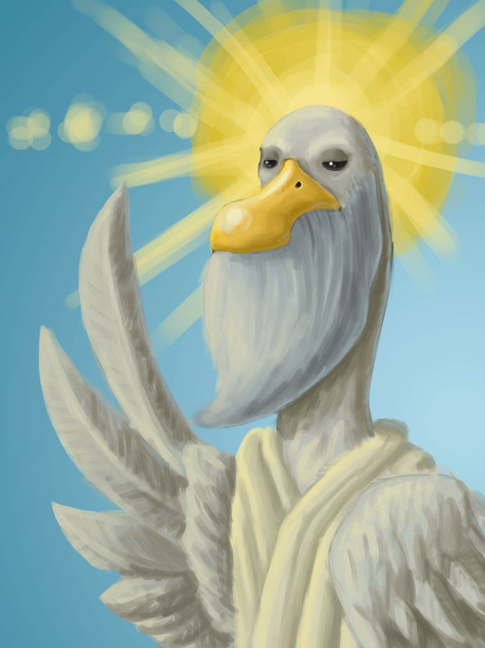 The almighty God duck will save us - 9GAG