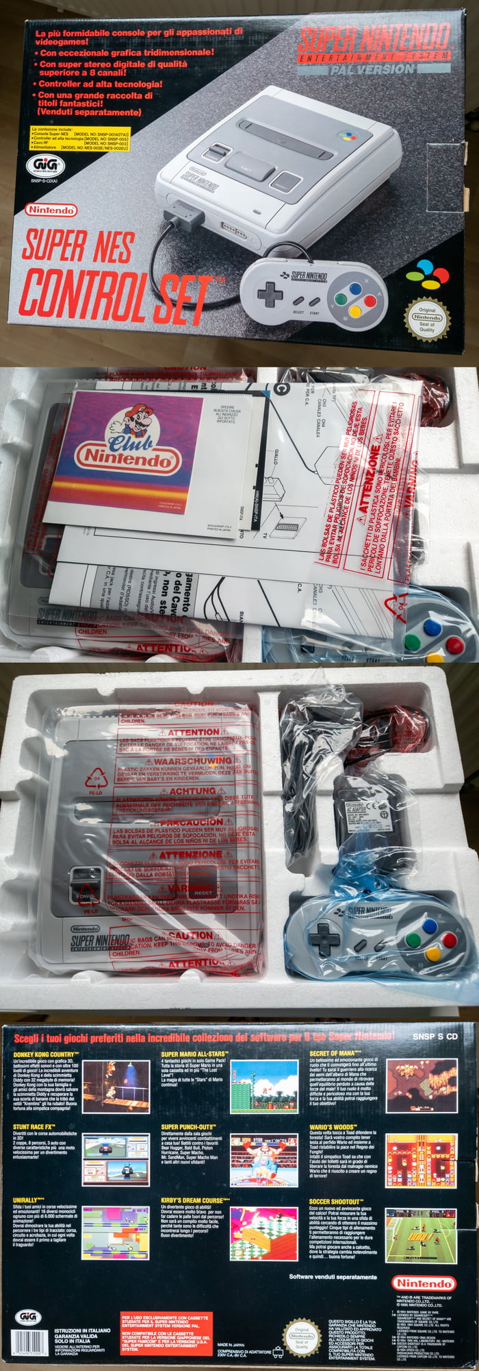 Unboxing a new 90s European Super Nintendo.. - 9GAG