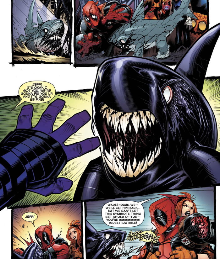 Symbiote version of Jeff the Baby Land Shark! Deadpool #10 (2021) - 9GAG