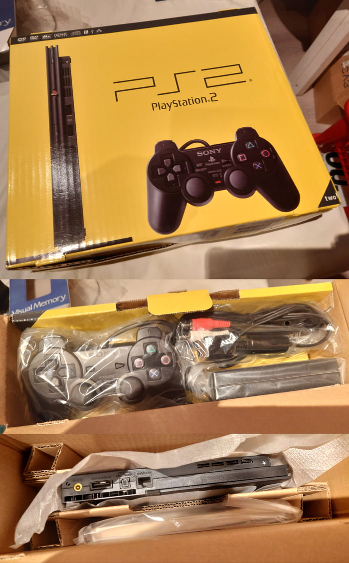 How an unused PlayStation 2 looks in the box.. - 9GAG