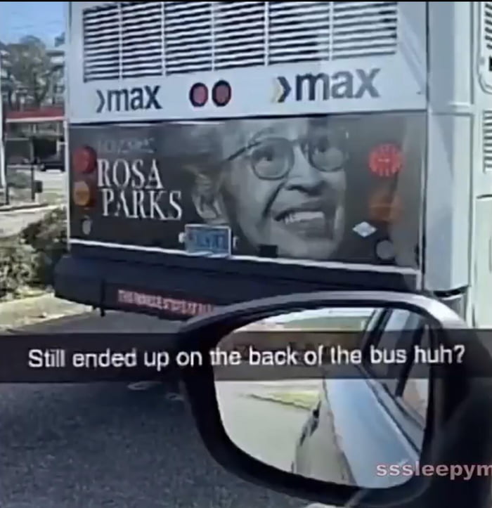 Still ended up on the back of the bus huh ? - 9GAG
