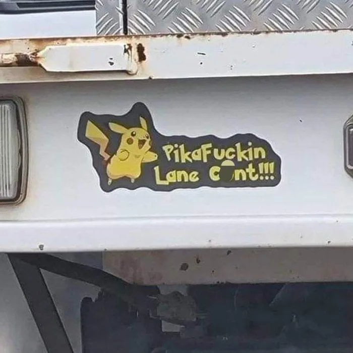 Freeway sticker for passive road rage - 9GAG