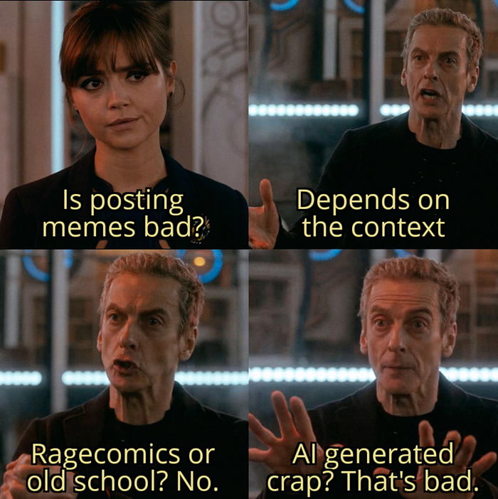 Imagine posting AI crap on a website that hates AI - 9GAG