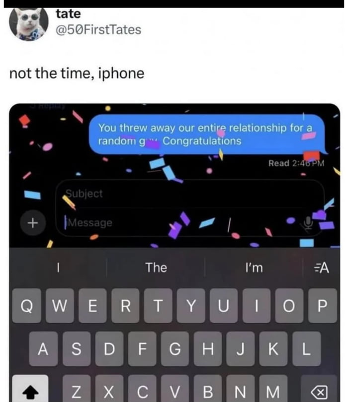 Not right now, iPhone! - 9GAG